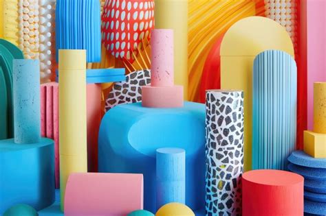 Premium Photo Assorted Colorful Objects On A Table Suitable For