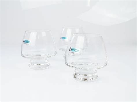Friedrich Crystal Glasses Set 6 Pieces Nos 1960s Etsy