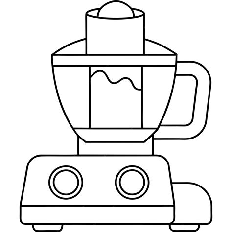 Food Processor Coloring Page Outline Coloring Book Page Line Art Drawing Premium Ai Generated