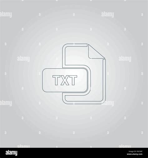 Txt Text File Extension Icon Stock Vector Image And Art Alamy