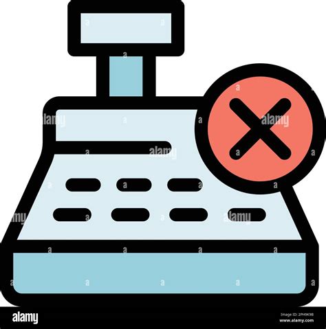 Payment Cancellation Icon Outline Payment Cancellation Vector Icon For