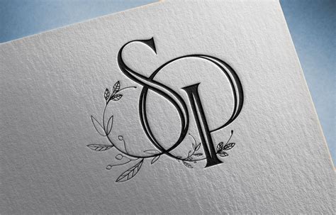 Botanical Or Floral Sp Initials On Behance Initials Logo Design