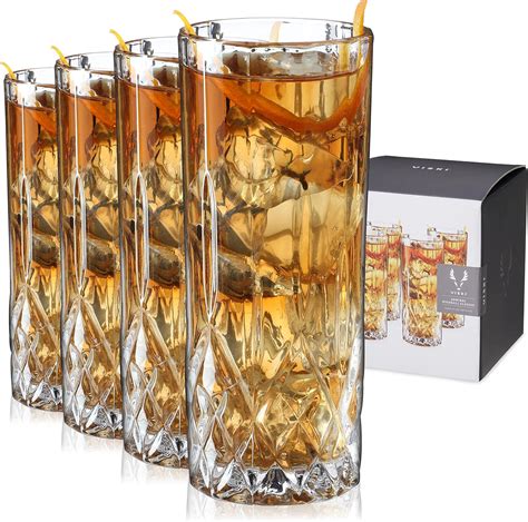 Buy Set Of 4 Cut Crystal Highball Glasses At Ubuy Nepal