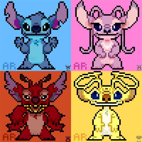 Lilo And Stitch Disney Pixel Art Pattern Pixel Art Pattern Pixel Art