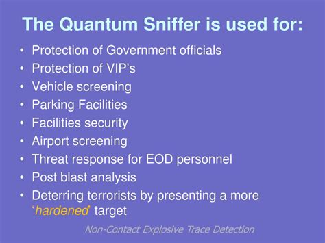 Ppt Quantum Sniffer Qs H150 Portable Explosive Trace Detector Powerpoint Presentation Id 1819471