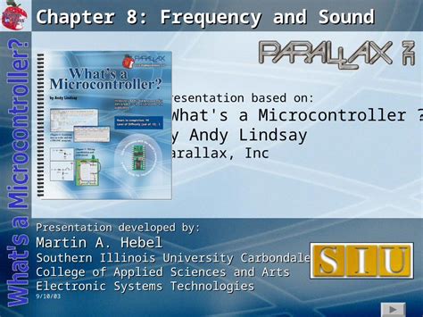 Ppt 1 Chapter 8 Frequency And Sound Presentation Based On Whats A Microcontroller By