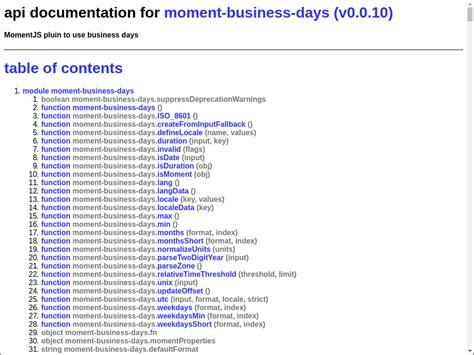 GitHub Npmdoc Node Npmdoc Moment Business Days