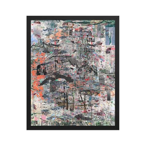 Topographical Disorientation Framed Print 16x20 In Etsy