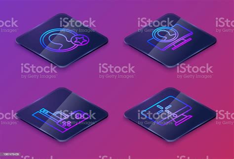 설정 등극 라인 프리미엄 계정 화면을 만들 조이스틱 게임 콘솔 계정 화면 및 컴퓨터 모니터를 만듭니다 파란색 정사각형 버튼 벡터 3차원 형태에 대한 스톡 벡터 아트 및 기타