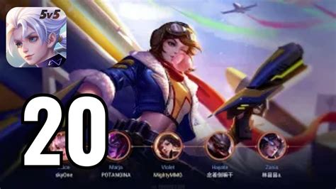Arena Of Valor Gameplay Walkthrough Part 20 Voilet Skin Pilot Youtube