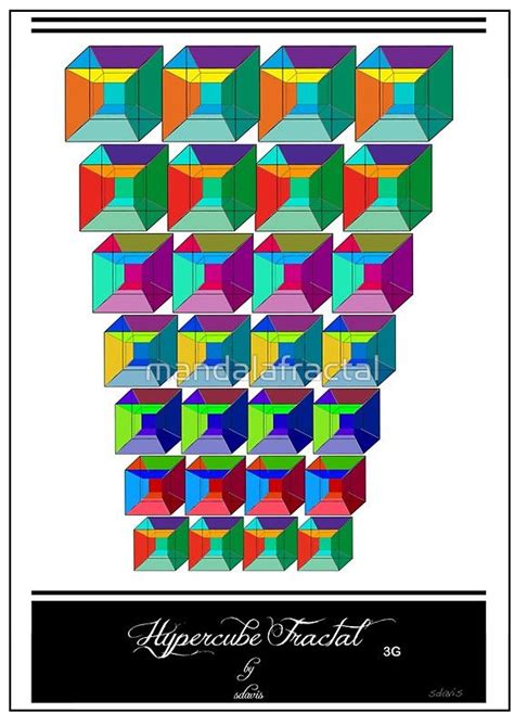 Hypercube Fractal 3g Journal For Sale By Mandalafractal Mandala Art Fractals Art
