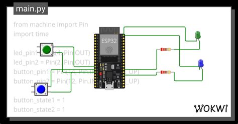 โปรแกรมเปิด ปิดไฟpowerbymod Wokwi Esp32 Stm32 Arduino Simulator