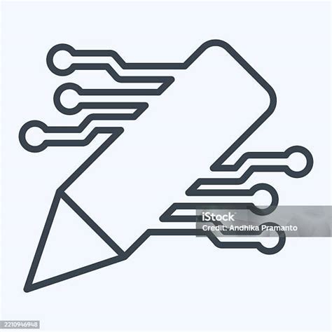 아이콘 Ai 콘텐츠 작성 인공 지능 기호와 관련이 있습니다 선 스타일 가상현실에 대한 스톡 벡터 아트 및 기타 이미지 가상현실 감시 개선 Istock