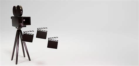 영화 개념입니다 촬영 및 컷을 위한 카메라 3d 그림 포스터 및 배너입니다 텍스트에 대한 템플릿 디자인입니다 0명에 대한 스톡 사진 및 기타 이미지 Istock