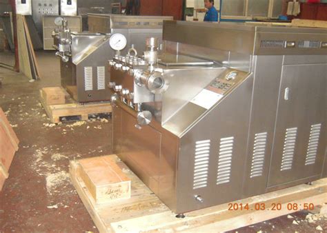 Industrial 3 Plunger Dairy Homogenizer Professional Homogenization