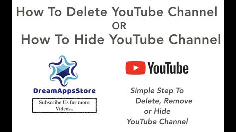 How To Delete YouTube Channel Permanently How To Hide YouTube Channel