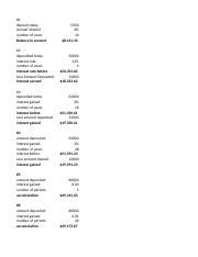 HW8 Xlsx 1 Deposit Today Annual Interest Number Of Years Balance In