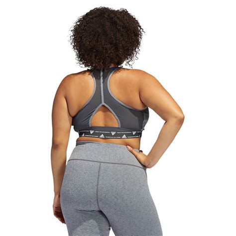 Adidas Power Ms Ps Big Sports Bra Grey Traininn