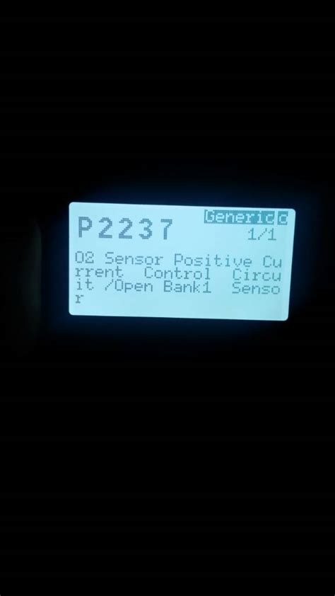Code After Engine Install P2237