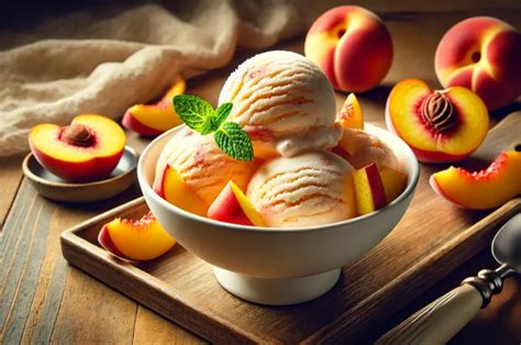Ninja Creami Fresh Peach Ice Cream Ninja Creamier