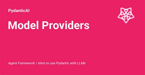 Model Providers PydanticAI