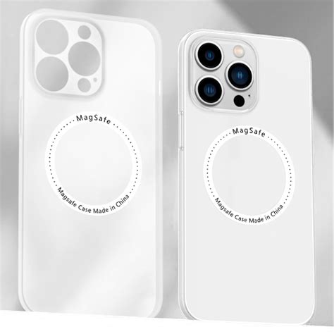 Magnetic Magsafe PC Shockproof Phone Case For IPhone 14 Pro White