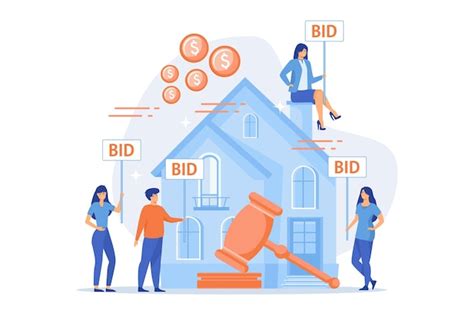 Premium Vector Property Buying And Selling Auction House Exclusive