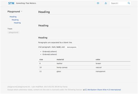Templatestm Dokuwiki