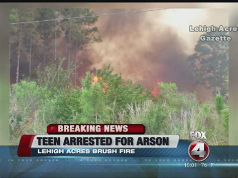 Teen Charged In Lehigh Acres Brush Fire