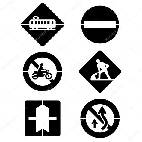 Señales Tránsito — Vector De Stock 36835183 — Depositphotos