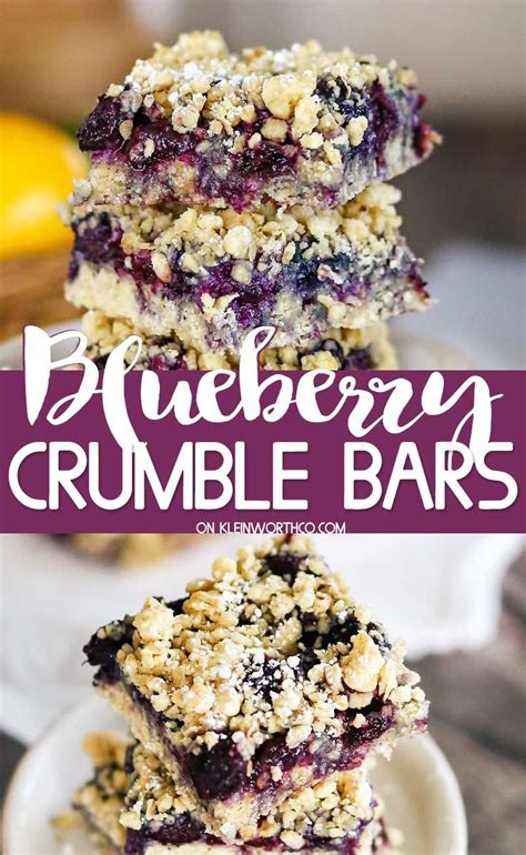 Blueberry Crumble Bars Artofit