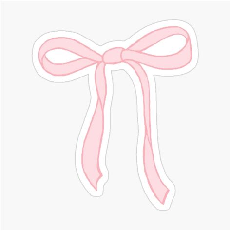 Coquette Pink Bow Sticker Sticker For Sale By Emmahaslam3 Pink