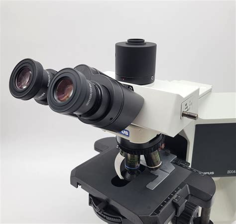 Olympus Microscope Bx43 Led With Fluorites Phase Trinocular