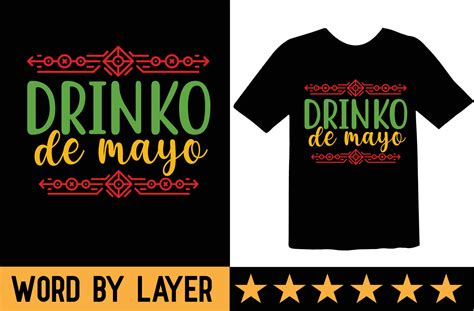 Drinko De Mayo Svg T Shirt Design 20981677 Vector Art At Vecteezy