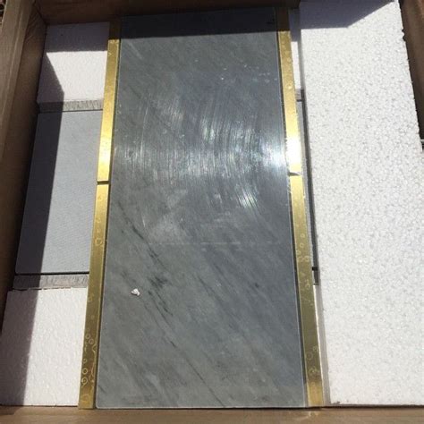 Custom Marble And Brass Border Sleek And Elegent Cant Wait To See