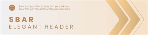 Free Sbar Elegant Header Template To Edit Online
