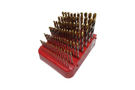Ø1 10mm Hss Tin Coated Twist Drills 91pce Set Toolprocure Australia