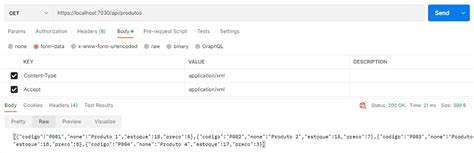 ASP NET Core Usando O Formato XML