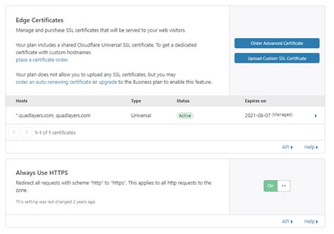 How To Redirect And To HTTPS QuadLayers