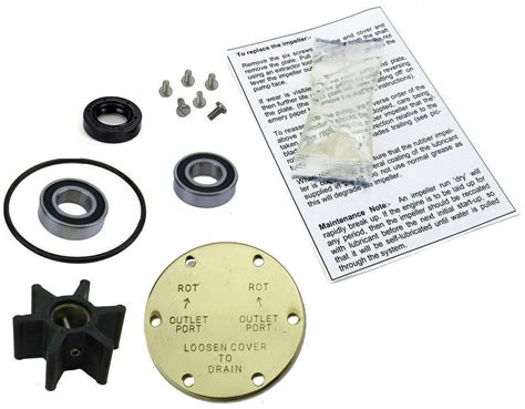 Raw Water Pump Impeller Service And Rebuild Kits In Stock