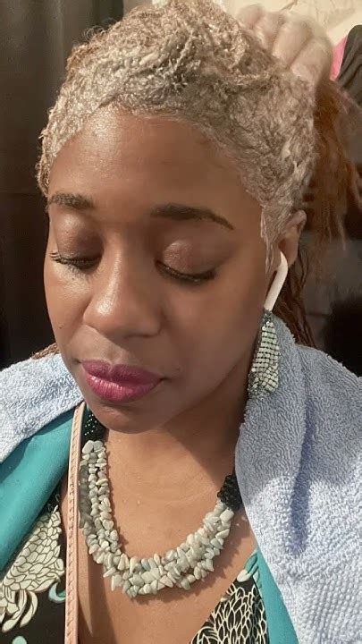 Honey Blonde Picture Vlog See The Steps No Bleach Microlocs Sisterlocks Natural Hair