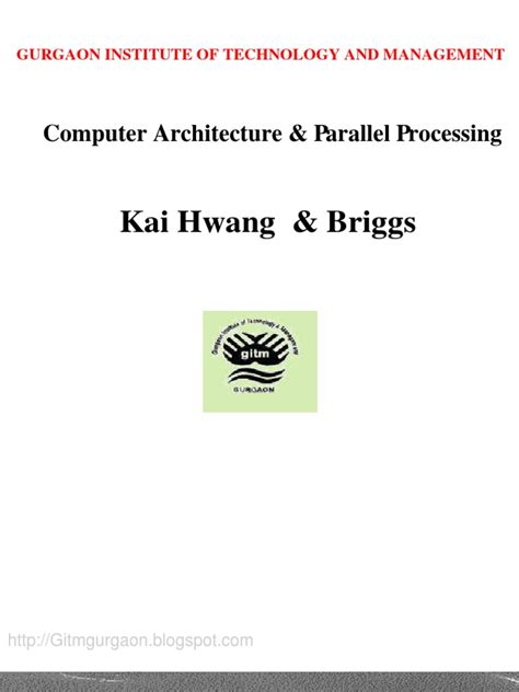 Computer Architecture By Kai Hwang Kai Hwang And F A Briggs Computer