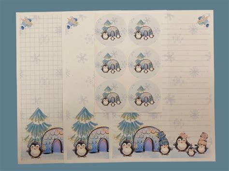 Arctic Penguins Stationery Letter Writing Set — Sweet Stationery Store