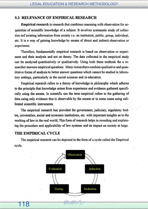 empirical notes 9 relevance of empirical research empirical