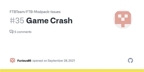 Game Crash · Issue 35 · Ftbteamftb Modpack Issues · Github