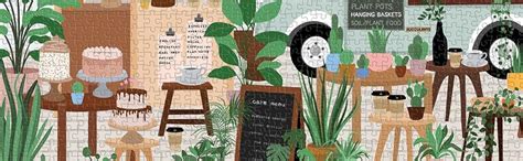 Galison Plant Cafe 1000 Piece Puzzle From Galison 1000