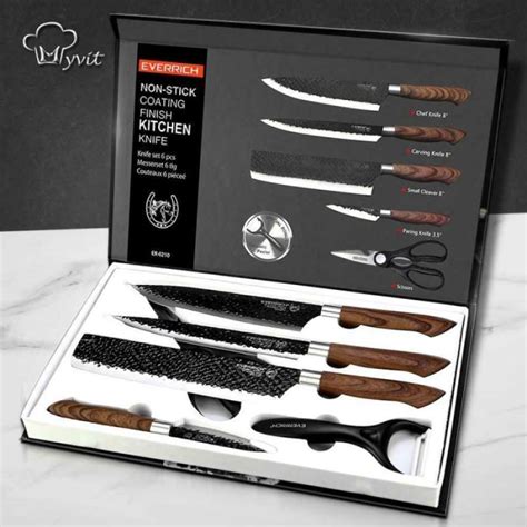 Promo Set Pisau Dapur Knife Chef Pisau Set Anti Karat Diskon 23 Di