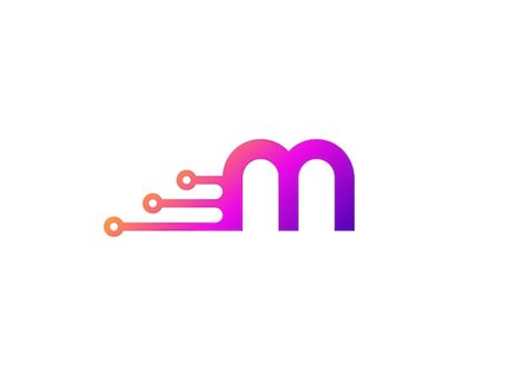 Premium Vector Letter M Technology Vector Monogram Logo Design