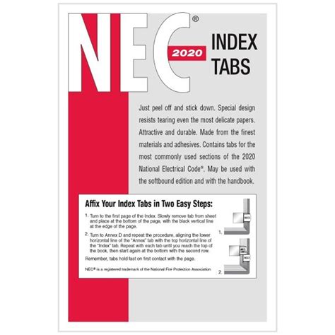 2020 Nec Index Tabs Contractor Resource