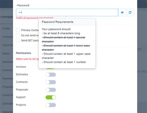 Add On Password Validation Module For Perfex Crm By Sejalinfotech Codecanyon